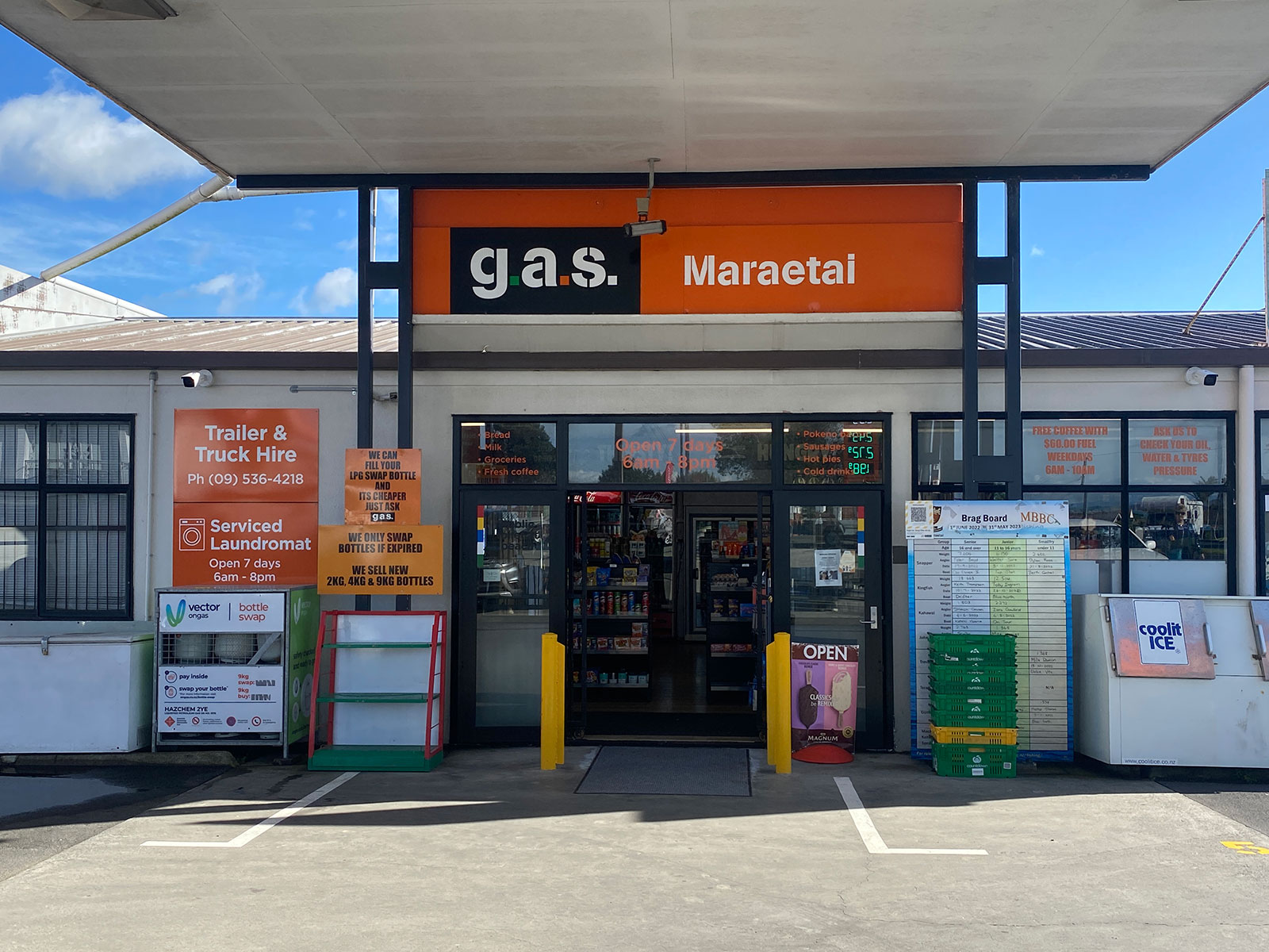 Your Friendly and Locally Owned GAS Maraetai in the Coast